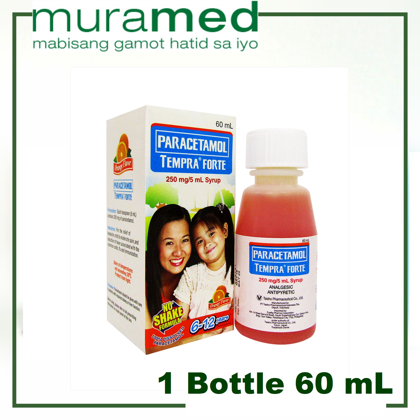 Tempra Forte Syrup Orange 60 mL | Lazada PH