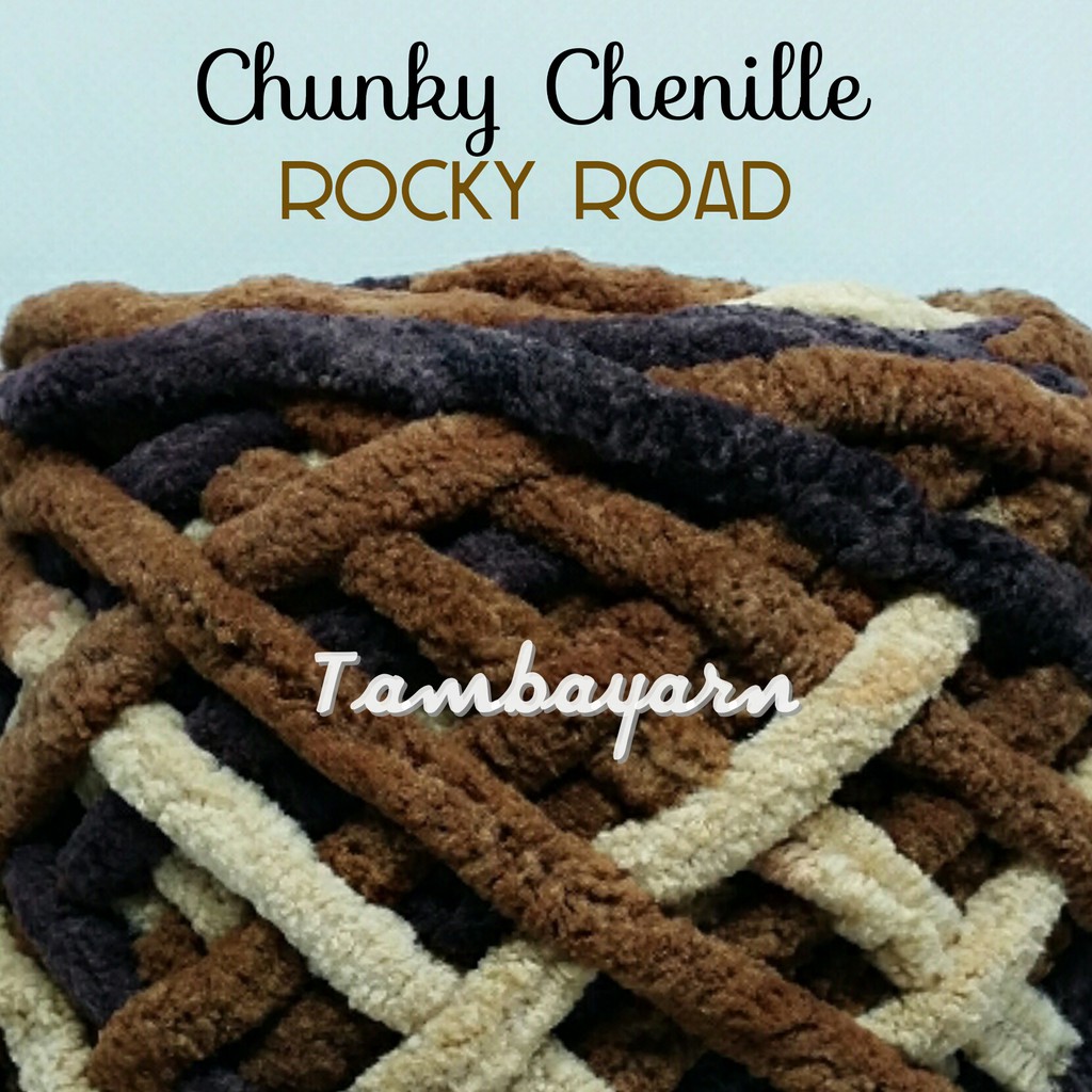YARN: Chunky Chenille - MULTI-COLOR (Thick and Fluffy) | Lazada PH