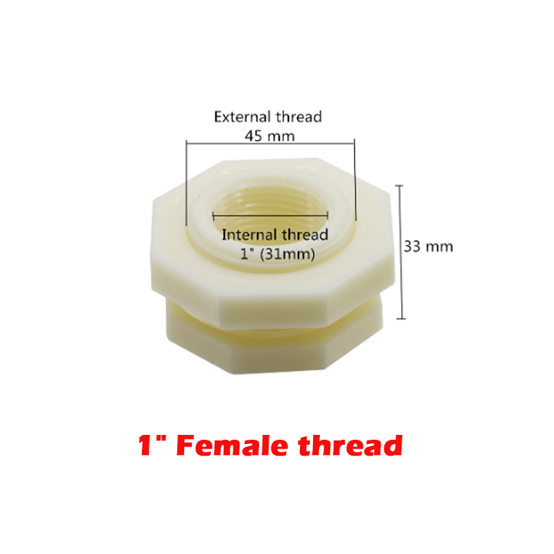 2/4/10Pcs Water Tank Connector ABS Pipe Connector Fittings 1/2 3/4 1 ...