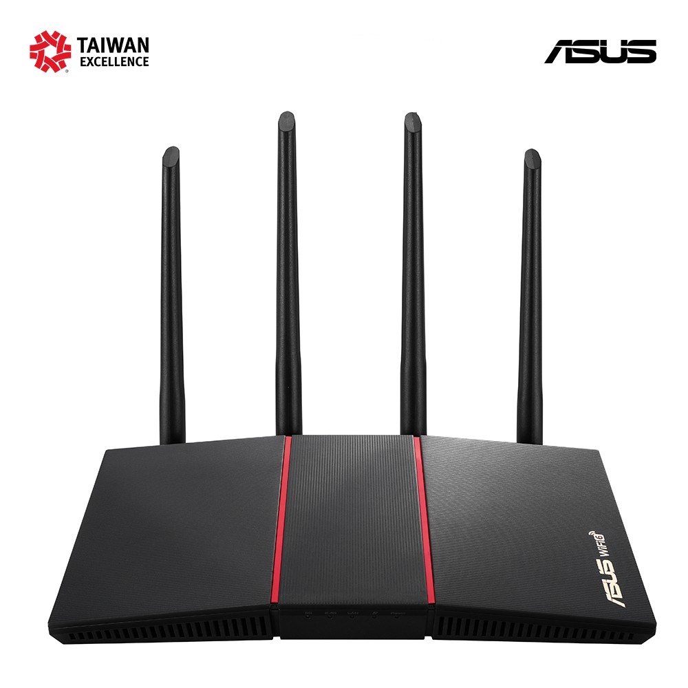 ASUS RT-AX55 AX1800 Dual Band WiFi 6 (802.11ax) Router Supporting MU ...