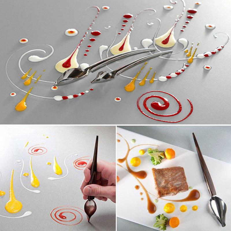 DIY Stainless Steel Chocolate Spoon Pencil Spoons Cake Decorating ...