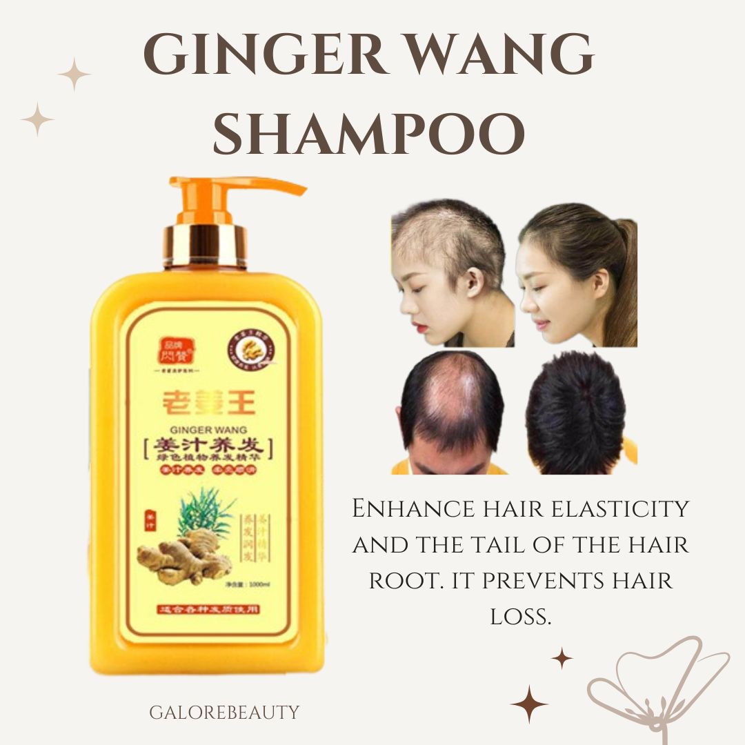 1000ML Original Natural Ginger Shampoo for Hair Loss Herbal Ginger ...