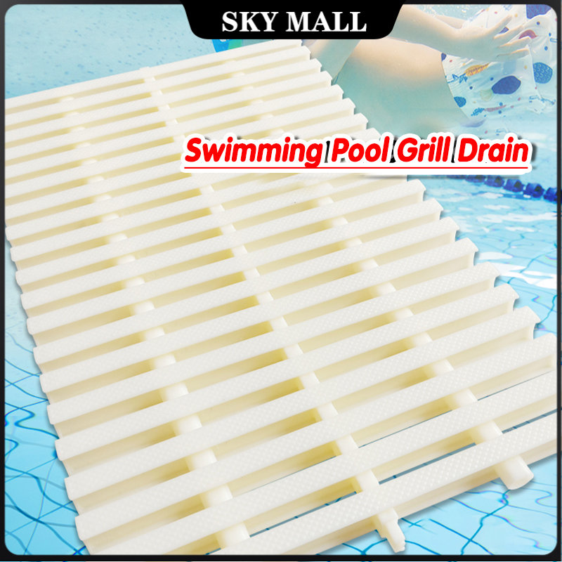1m*20cm Swimming Pool Grill Drain Overflow Grating Anti-Slip Surface ...
