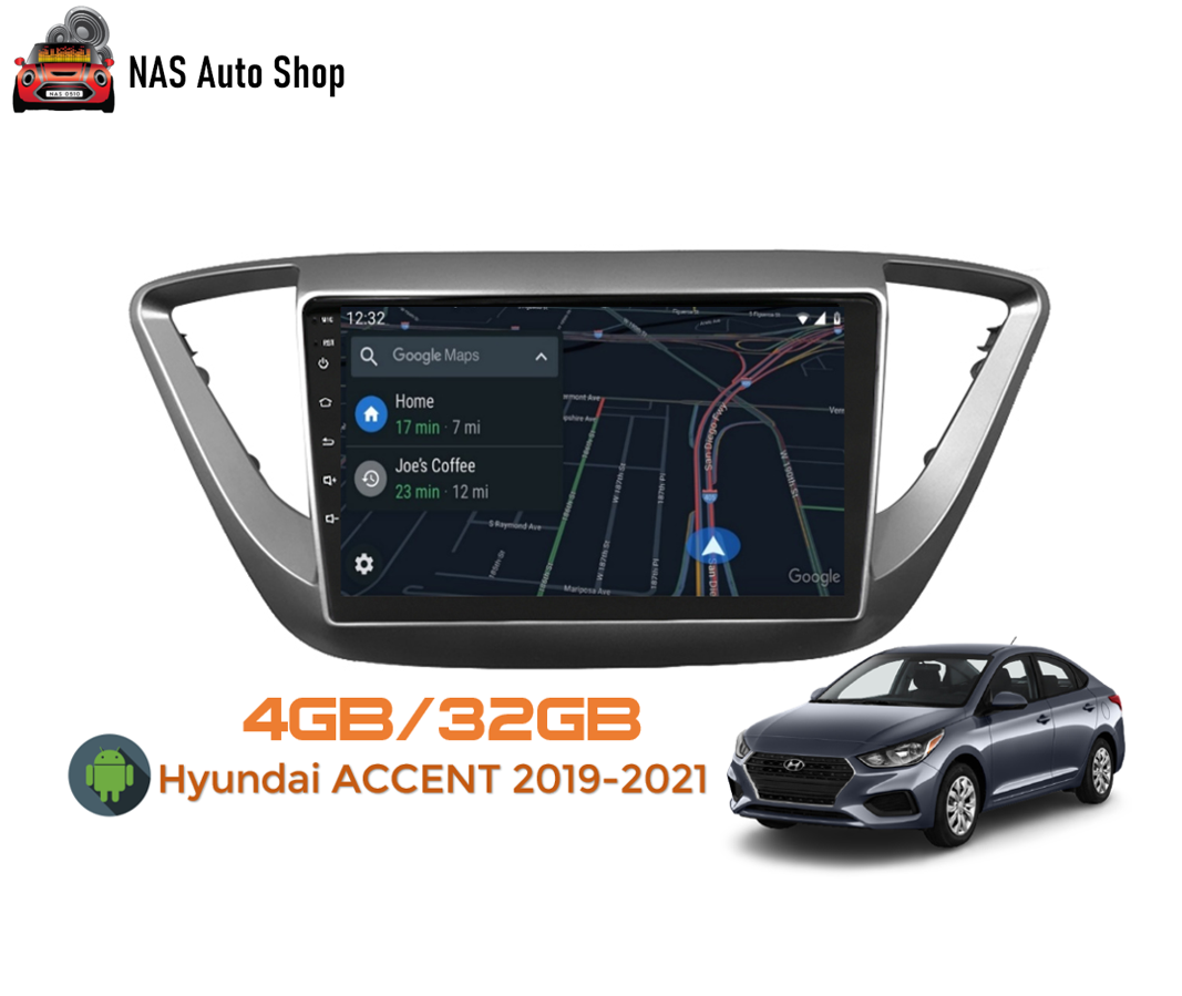[𝟰+𝟯𝟮] 9inch Hyundai ACCENT 2019-2022 Android 11 Head Unit, Car Monitor ...