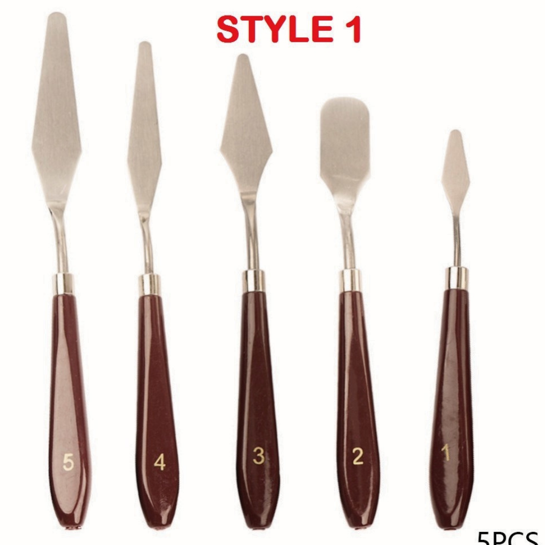 Home Goodies - 5pcs/set Stainless Steel Artist Palette Knife Spatula ...