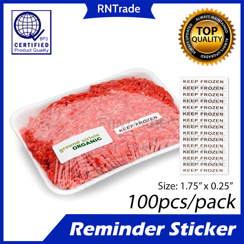 Sticker Label Keep Frozen Sticker / Keep Refrigerated Sticker, 1/4" x 1 ...