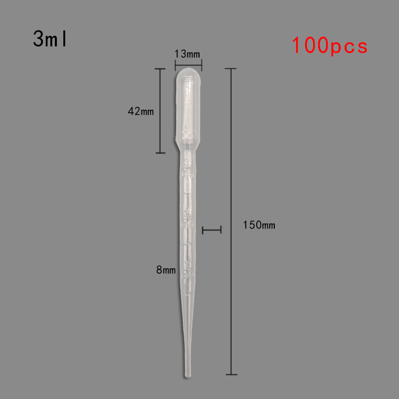 100pcs Disposable Plastic Dropper 2ml 3ml Graduated Essential Oil ...