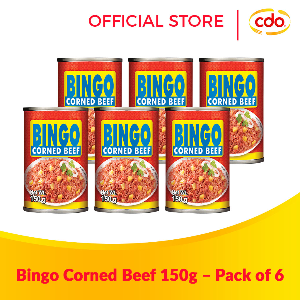 BINGO Corned Beef 150g Pack Of 6 Lazada PH
