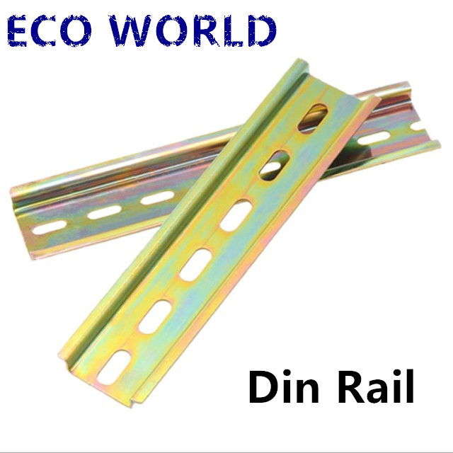 1M long grooved metal DIN fixed rail general circuit breaker rail relay ...