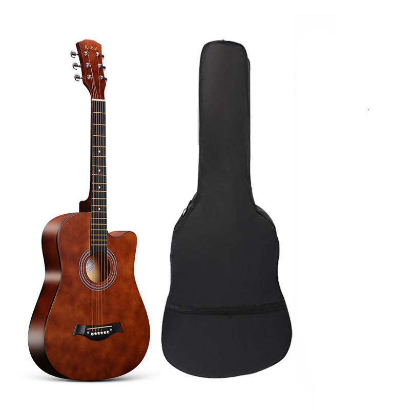 PLAYOU Guitar for Beginners 38 inch With Bag Acoustic Guitar 38 inch ...