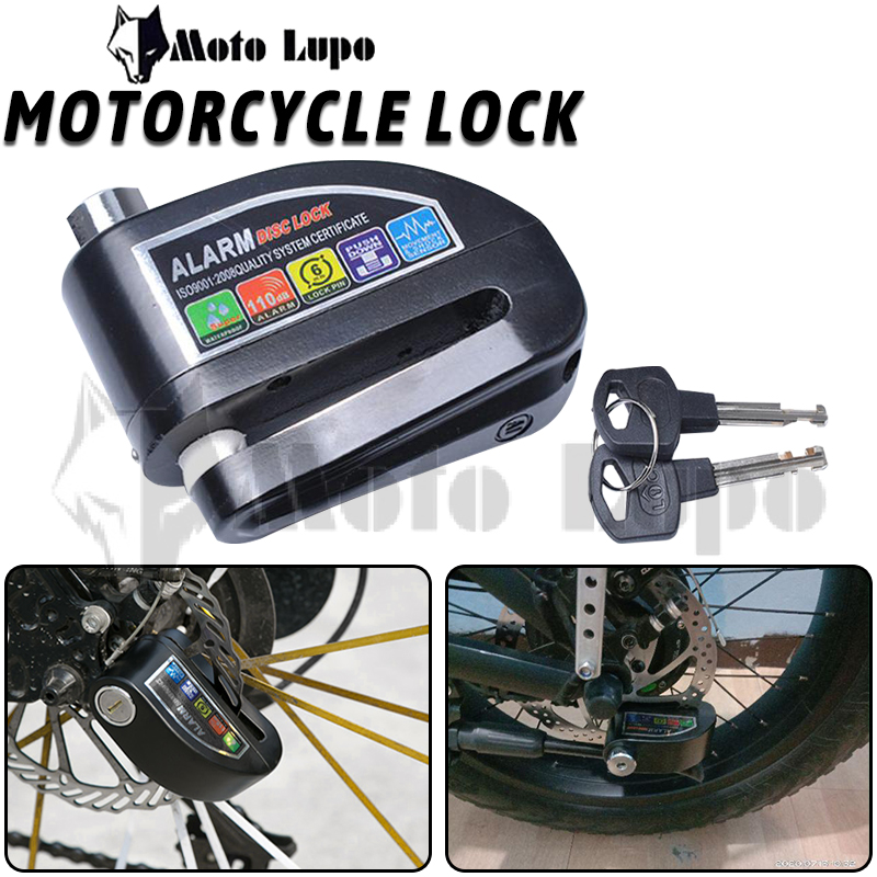 Moto Lupo Motorcycle Alarm Lock Motorbike Antitheft Lock Wheel Disc ...