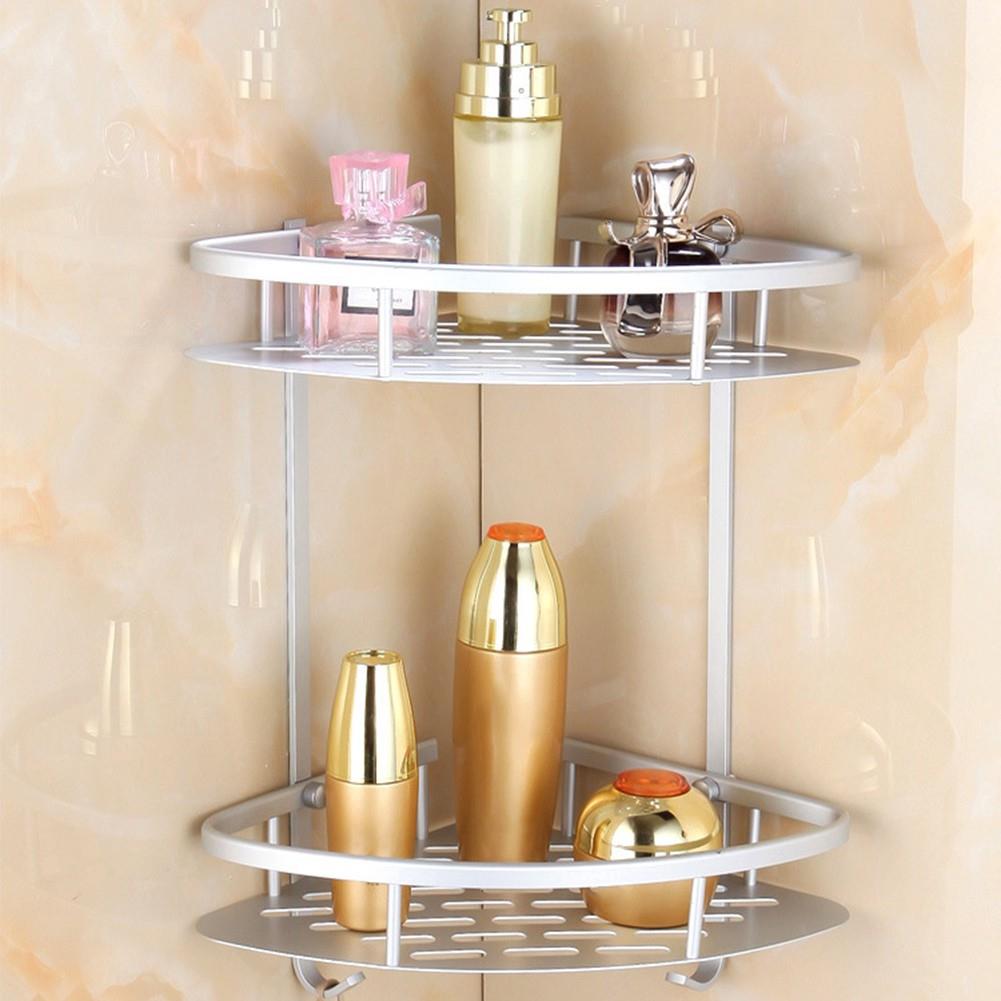 3 Layers and 2 Layers Triangular Corner Organizer Rack Shelves Wall ...