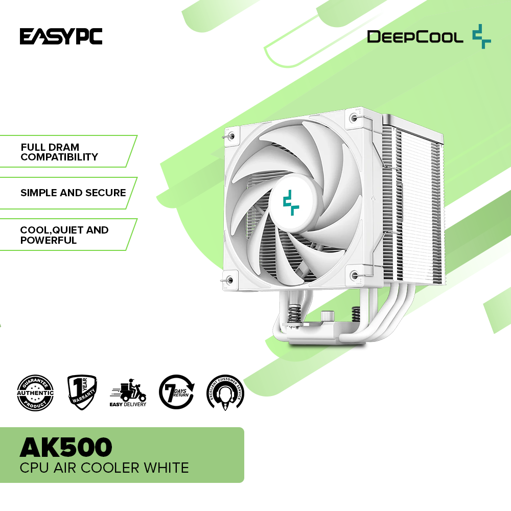 EasyPC | Deepcool AK500 Single Tower / AK500 Digital / AK500 White CPU Air Cooler Black CPU ...