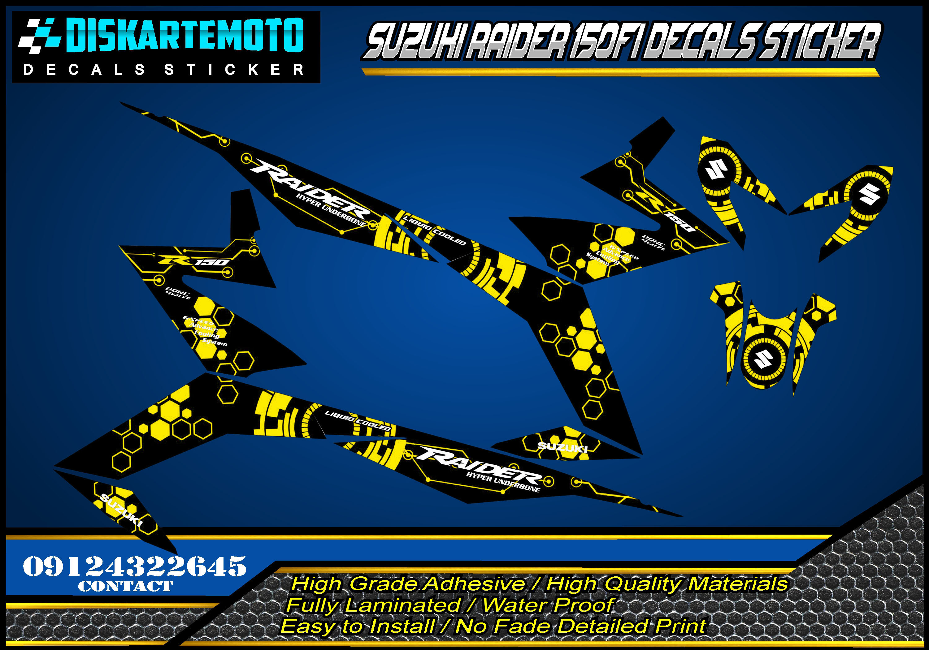 Suzuki Raider 150fi Decals Sticker | Lazada PH