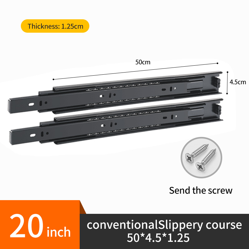 (1 PAIR)Drawer Slide Keyboard Drawer Slide For Desk Drawer Rail Heavy ...