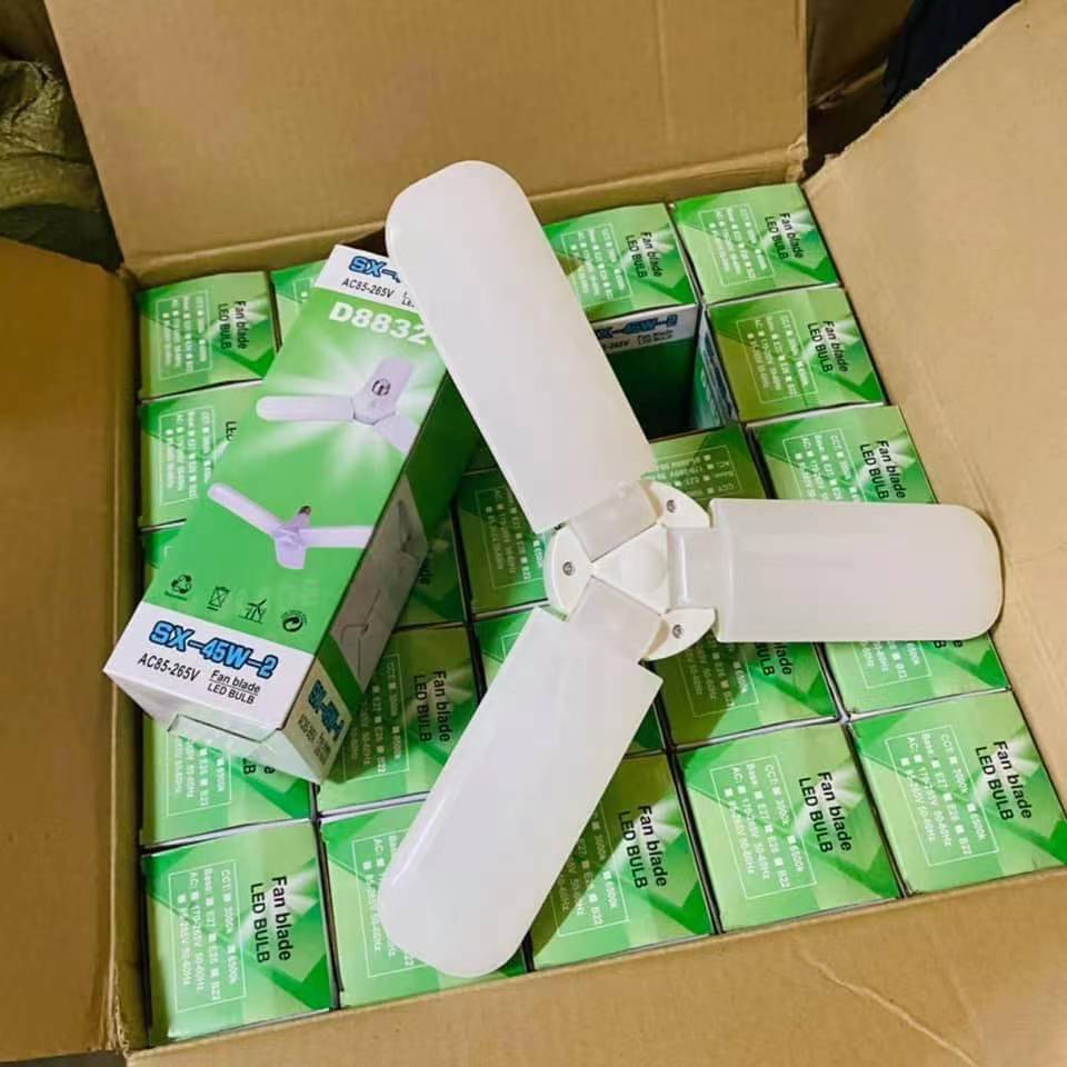 LED Bulb Light Super Brighter Ceiling 3 Fan Leaves led Bulb Lamps ...