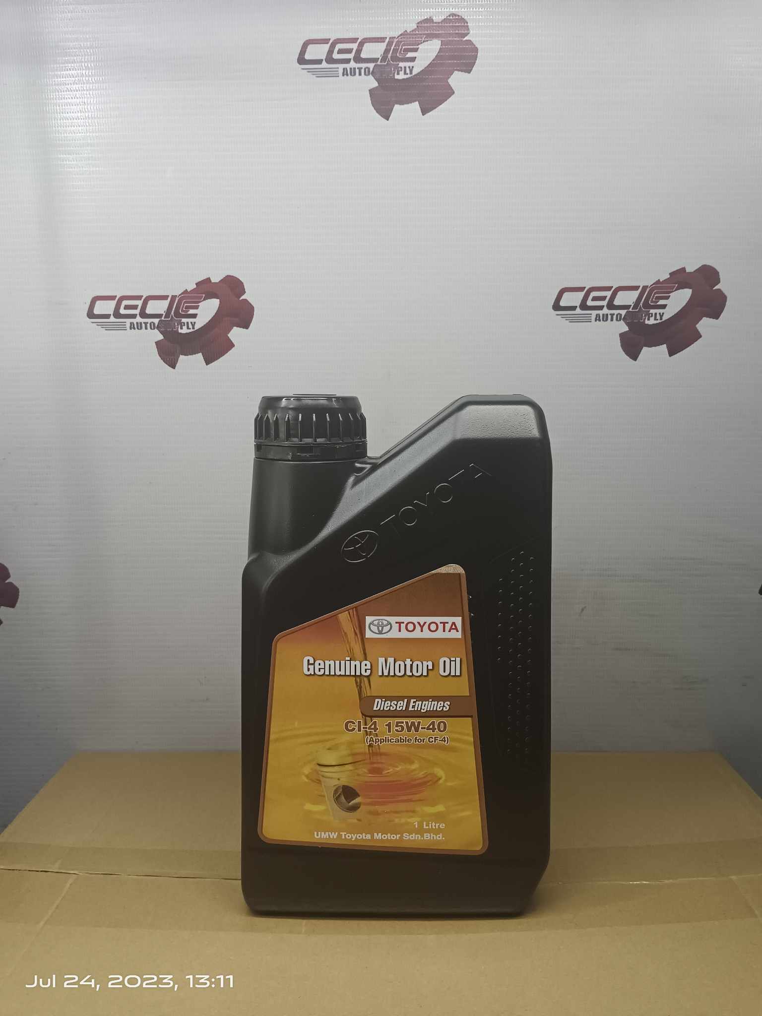 Toyota Genuine Motor Oil Diesel Engines CI-4/CF-4 SAE 15W40 Multi Grade ...