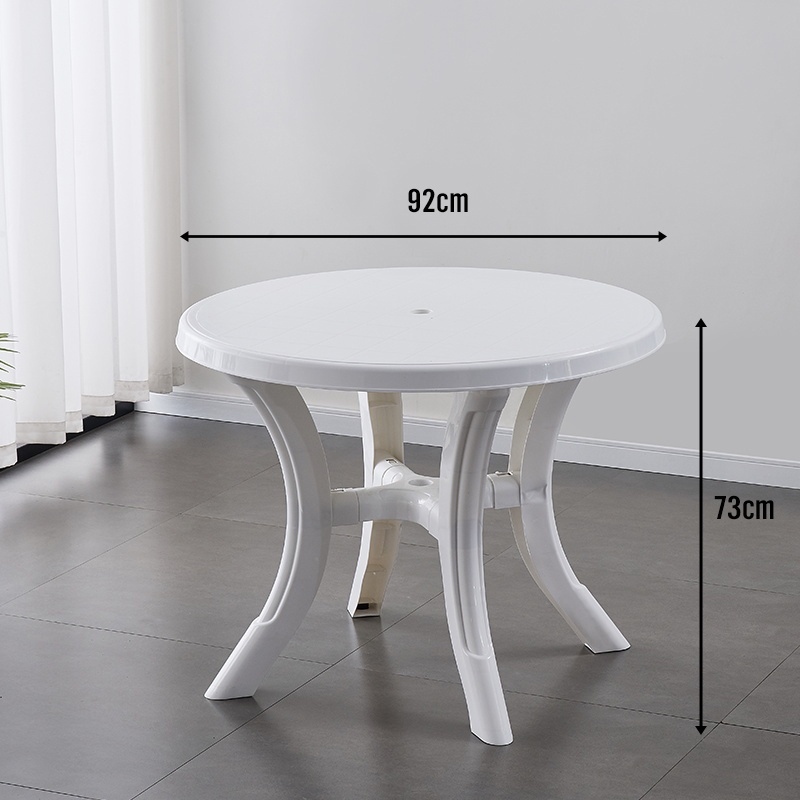 【COD】liuhangang476913 PoP Round Outdoor Plastic dining table home table ...