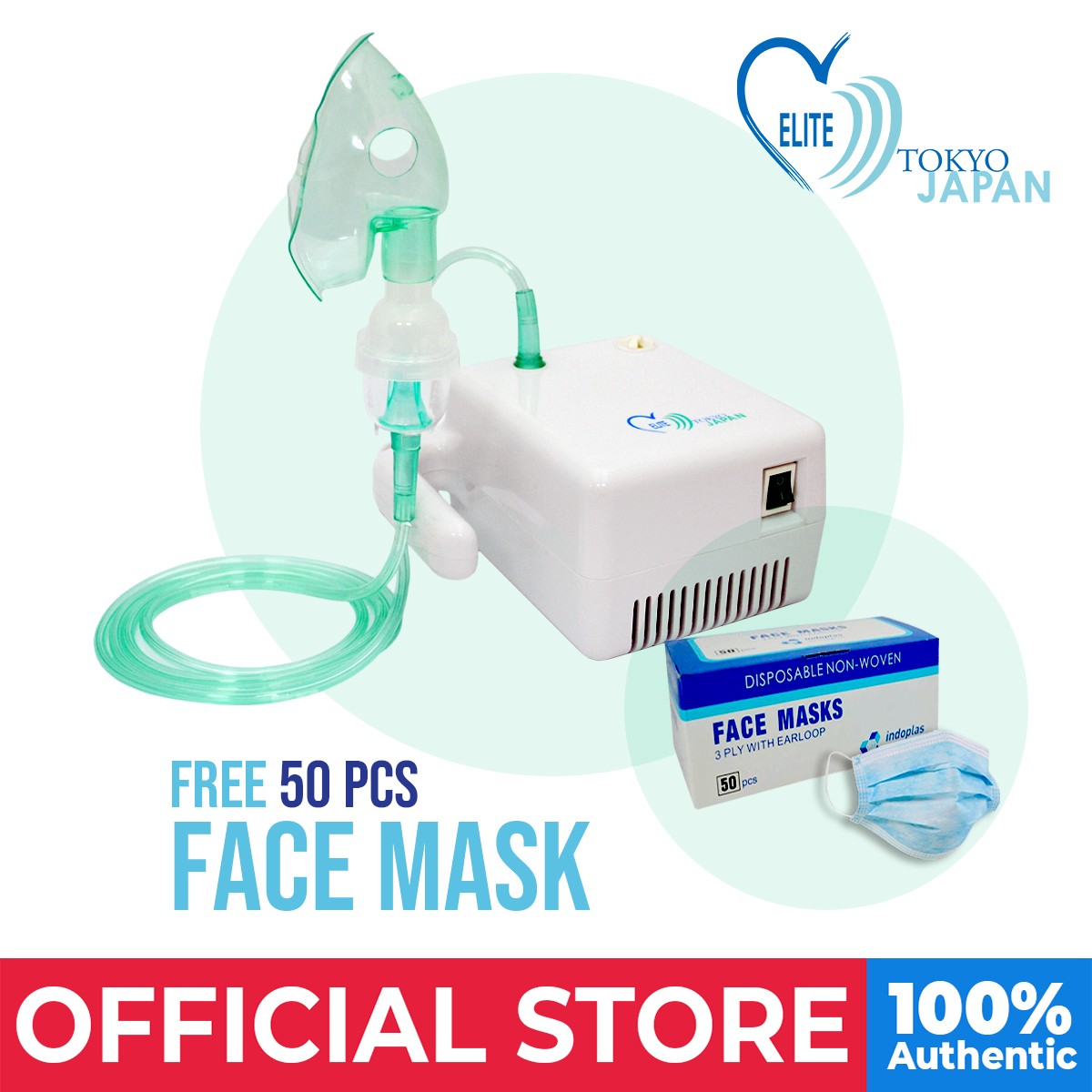 Indoplas Elite Compact Nebulizer - FREE 1 BOX FACE MASK! | Lazada PH