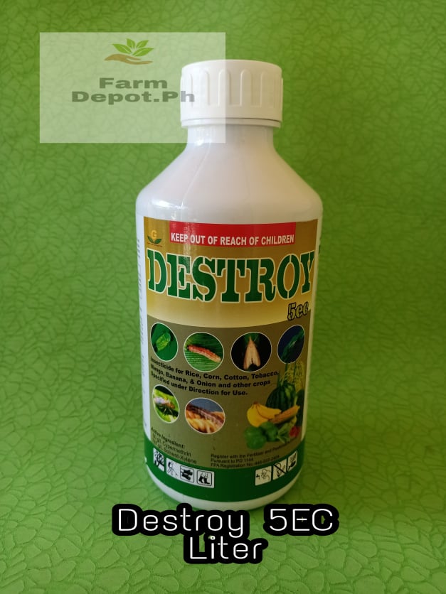 Destroy 5 Ec ( Cypermethrin) Insecticide for Plant Liter/500ml | Lazada PH