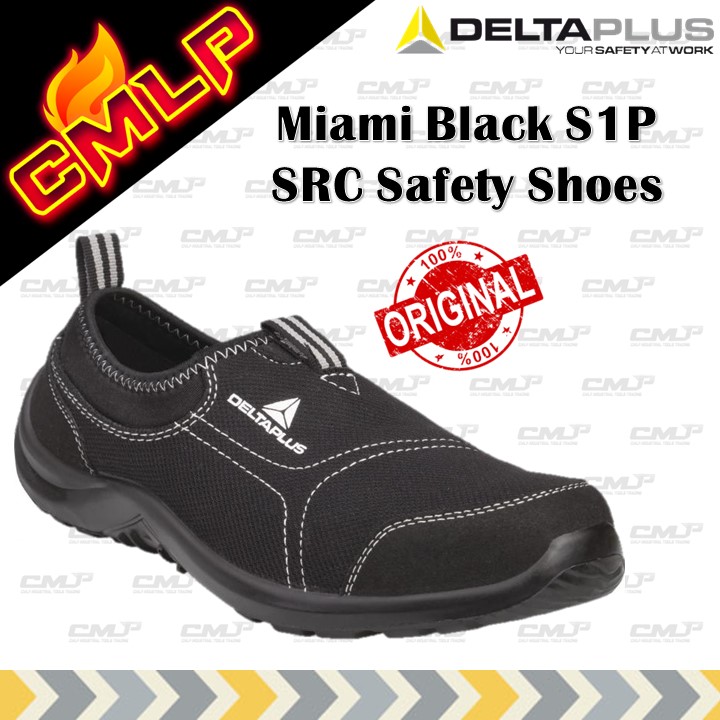 Delta Plus MIAMI Black S1P SRC Safety Shoes [steeltoe] Original | MC ...