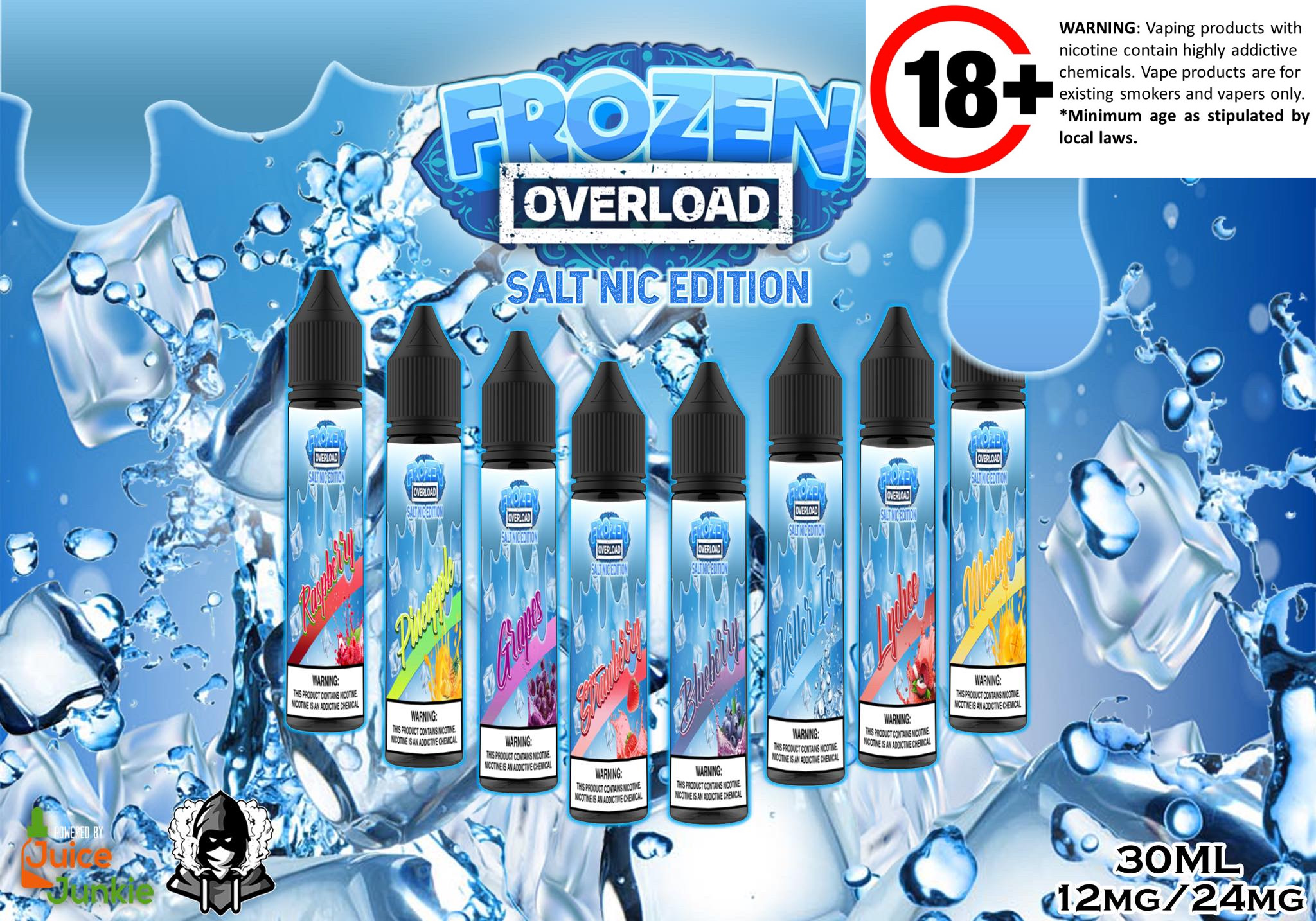 Frozen Overload Salts 30ml 12mg-24mg Liquid Juice | Lazada PH