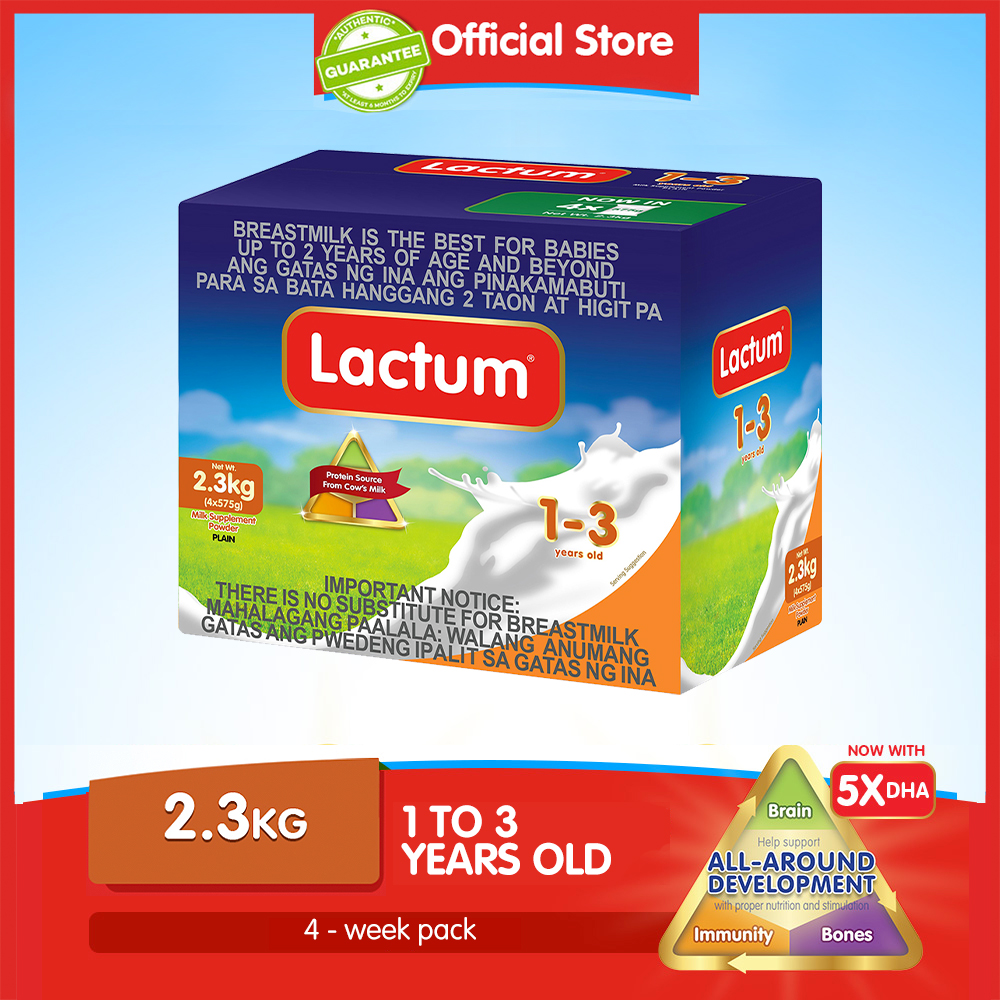 Lactum for 1-3 Years Old Plain 2.3kg Milk Supplement Powder for Children | Lazada PH