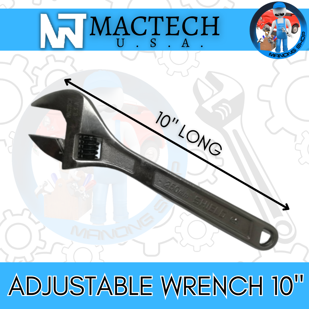 Manong Shop Mactech Adjustable Wrench 10 Inches Katala Wrench Mechanics ...