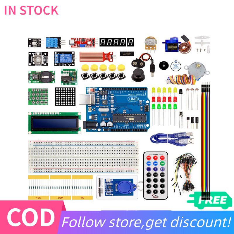 LOCAL UNO R3 Advance Upgraded Starter Arduino Kit 2022 with PDF Manual Full Set Makerlab ...