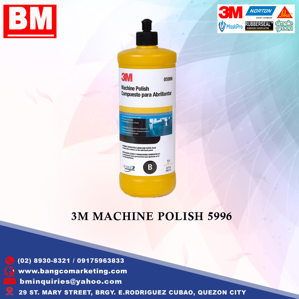 3M™ Machine Polish 05996, 1 Quart (946 mL) | Lazada PH