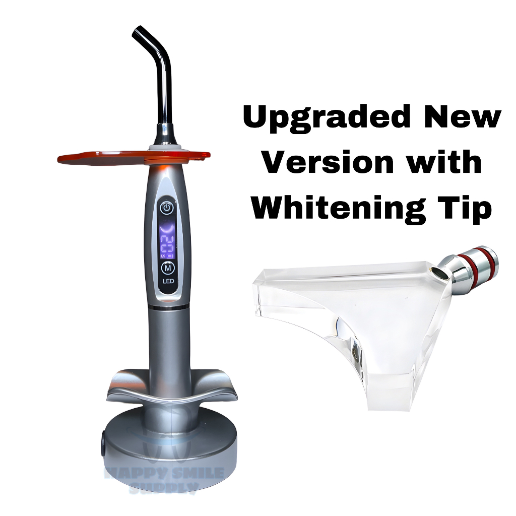Rechargeable LED Dental Curing Light Cure Lamp Gun Type Machine 3 Modes ...