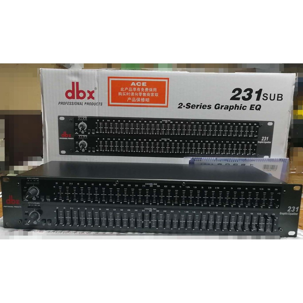 DBX 231 SUB 2 SERIES GRAPHIC EQUALIZER WITH SUB OUTPUT | Lazada PH
