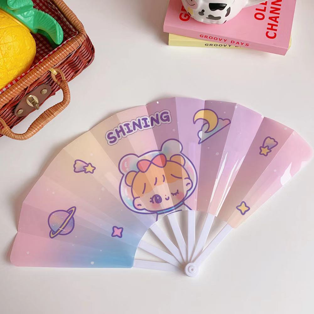 Cute Cartoon Foldable Hand Fan student free gift fan, children's cute ...