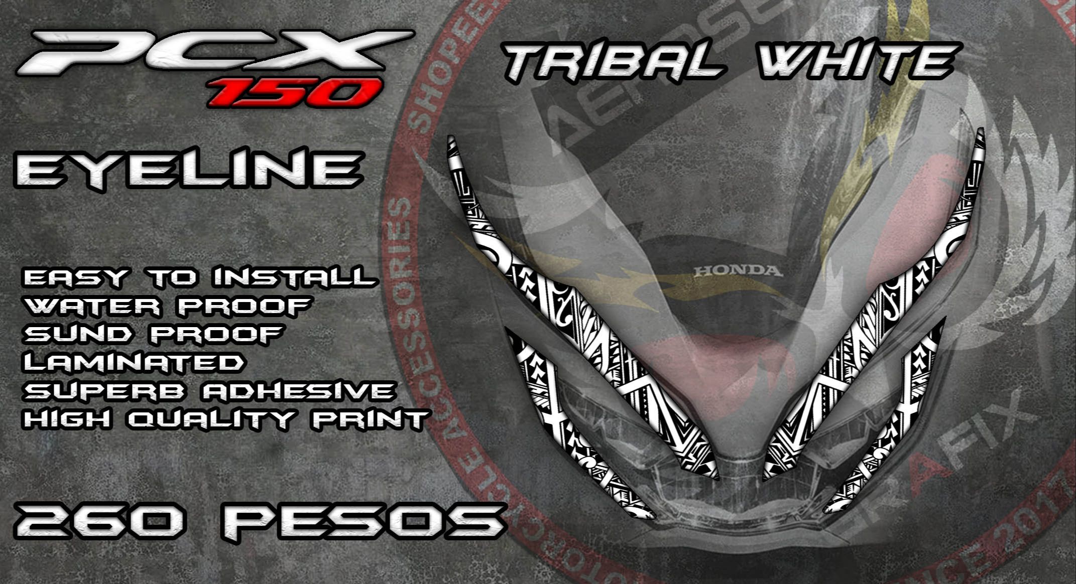 HONDA PCX 150 EYELINE DECALS | Lazada PH