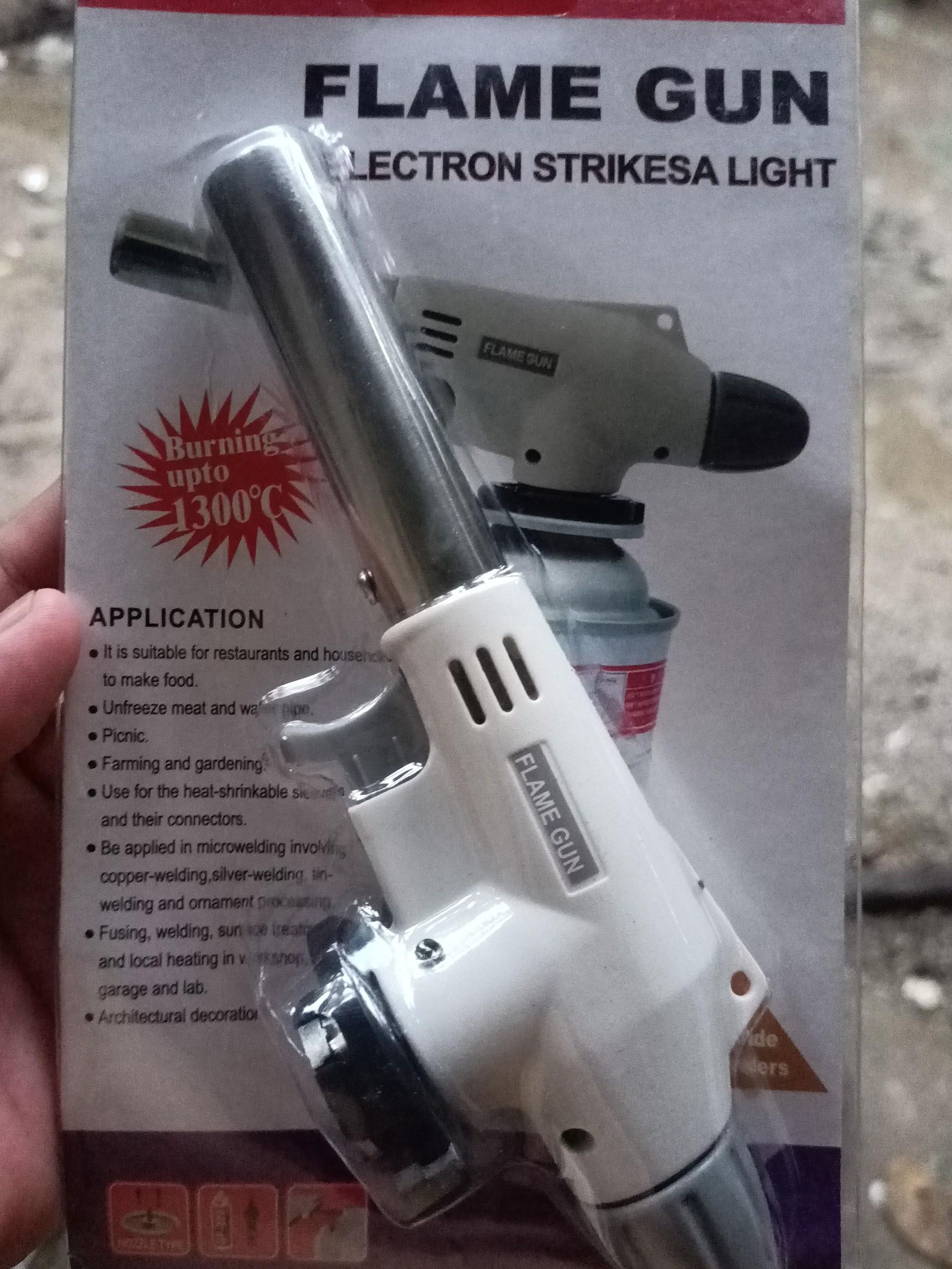 Gas Flame Gun Auto Ignition Jet Burner Welding Torch Gas Blow Flame ...