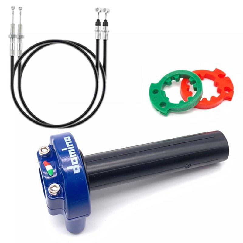 Domino Quick Throttle with 2 cables Universal Motorcycle accelerator ...