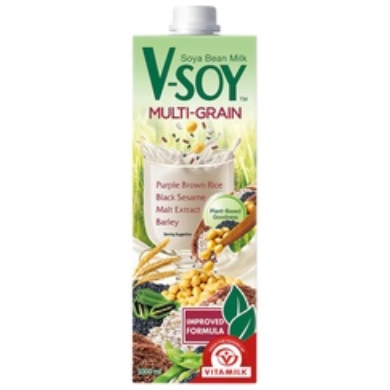 Vitamilk V-Soy Soya Bean Milk 1L (Soymilk - Plant-based Vegetarian ...