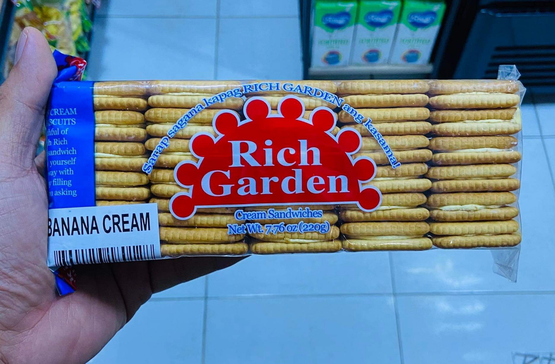 Rich Garden Nice Banana Cream Sandwiches 500g / 220g ️ | Lazada PH