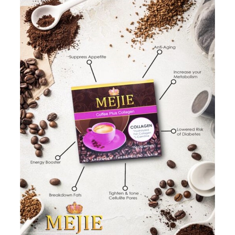 MEJIE SLIMMING COFFEE (Collagen L- CarnitineTea Extract Garcinia ...
