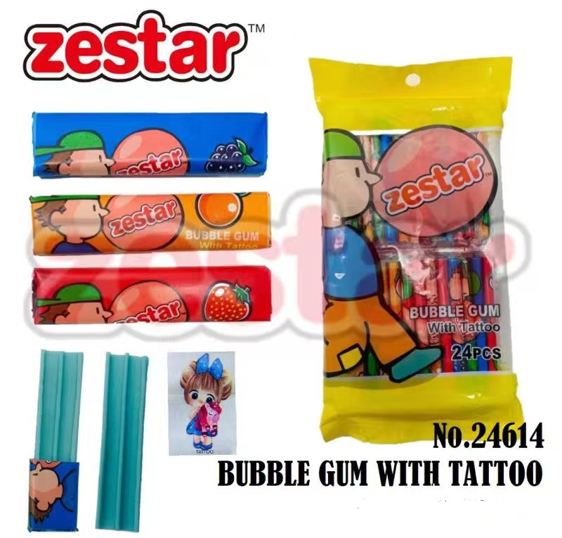 Zestar Bubble Gum with Tattoo Chewing Gum | Lazada PH