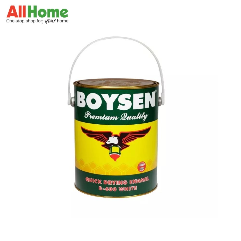 BOYSEN QUICK DRIYING ENAMEL WHITE 4L BS 600 | Lazada PH