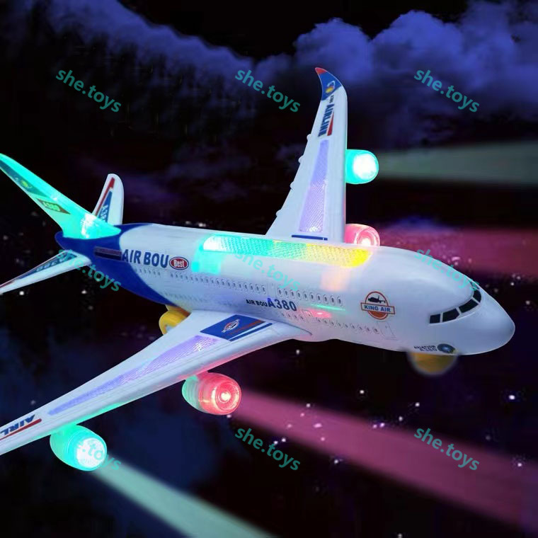 Big Universal airplane Airbus children's electric toy airplane model ...