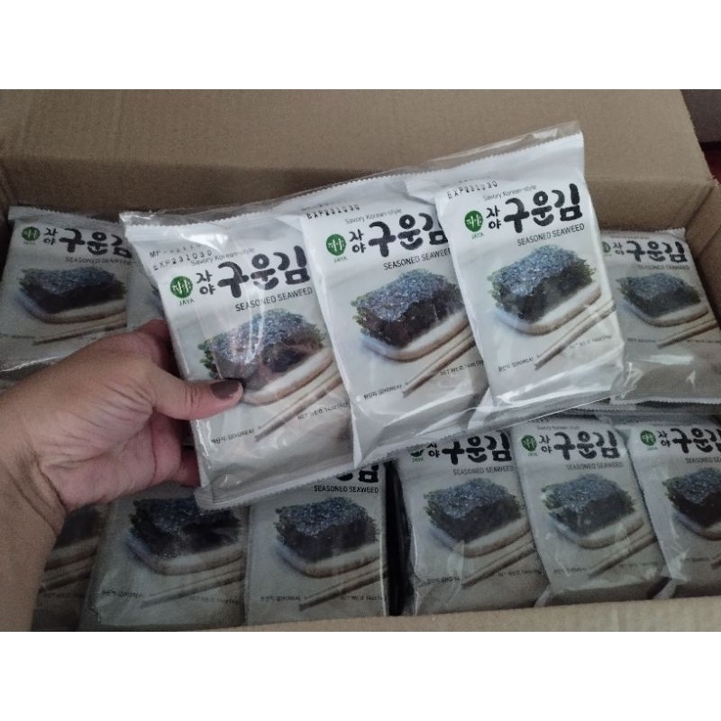 Genuine Jaya Seaweed wrapper Korean-Style (Nori / Laver / Gim) 4g x 72 ...