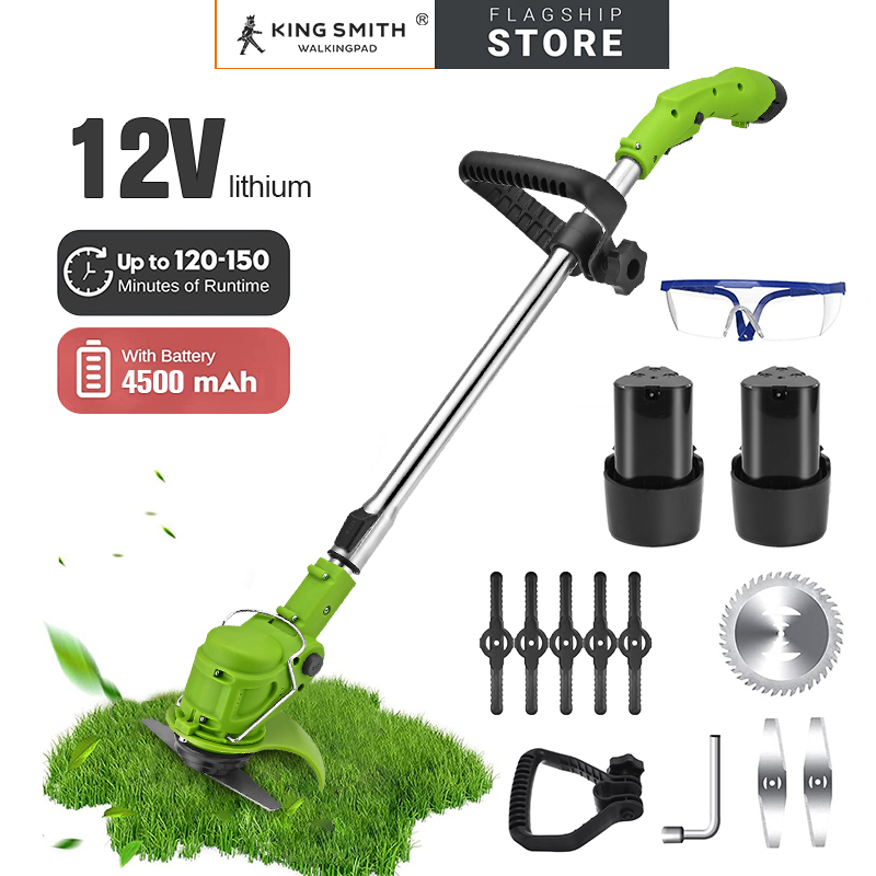 12V Electric Grass Cutter Trimmer Chargeable Lawn Mower Rechargeable ...
