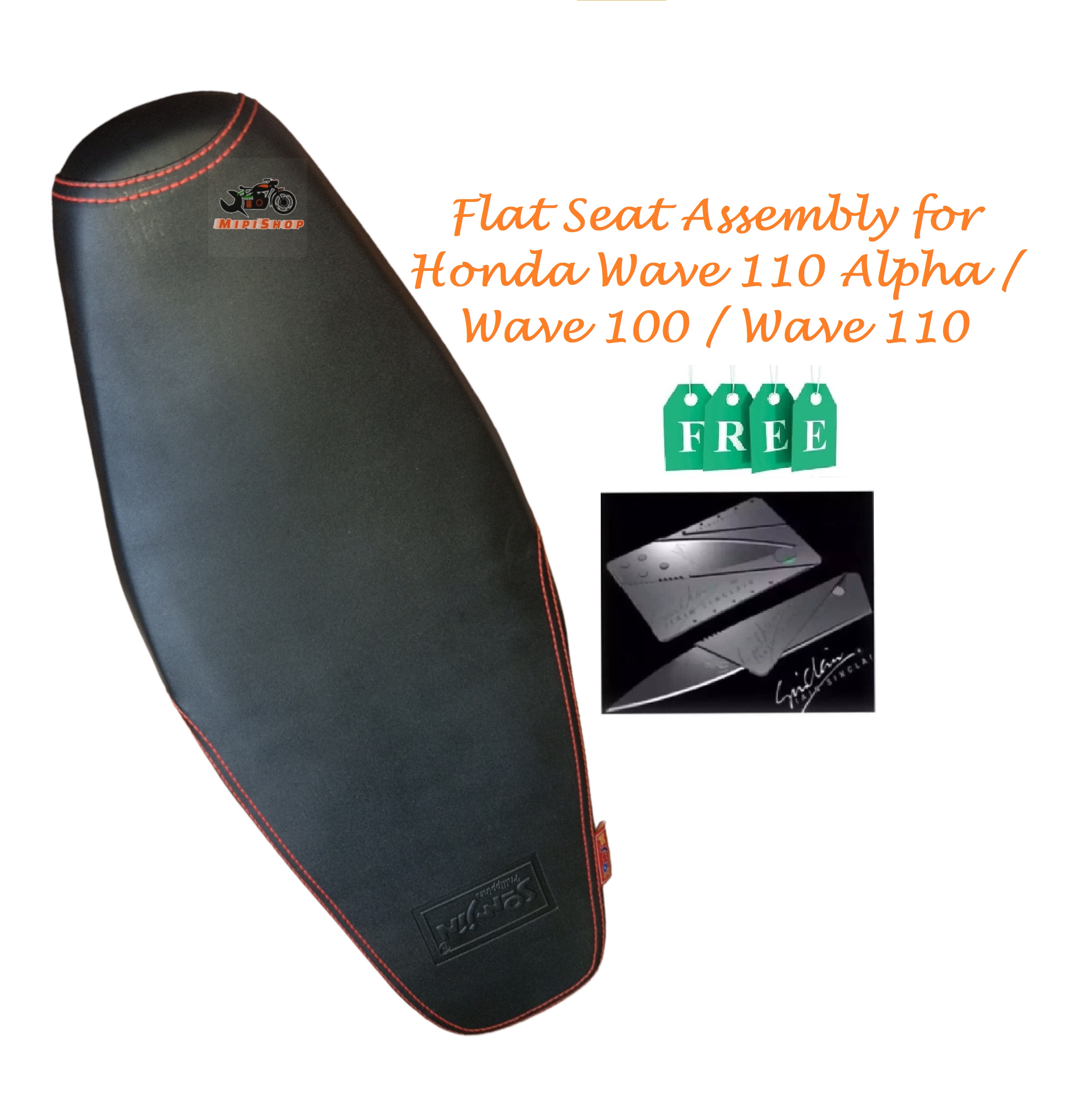 Somjin - Flat Seat Assembly for HONDA WAVE 110 ALPHA / WAVE 100 / WAVE ...