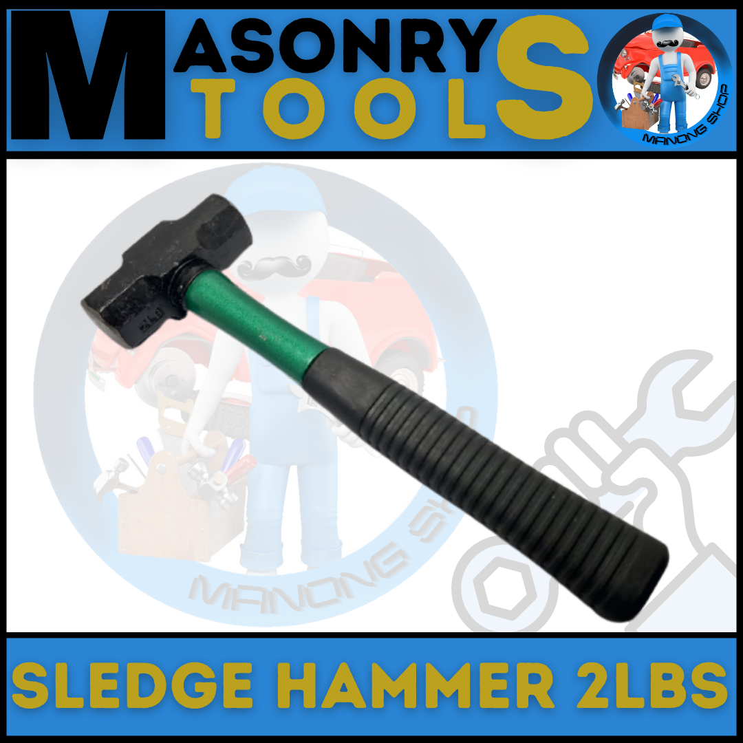 Manong Shop Sledge Hammer 2Lbs Green Maso With Rubber Handle 29.5Cm ...