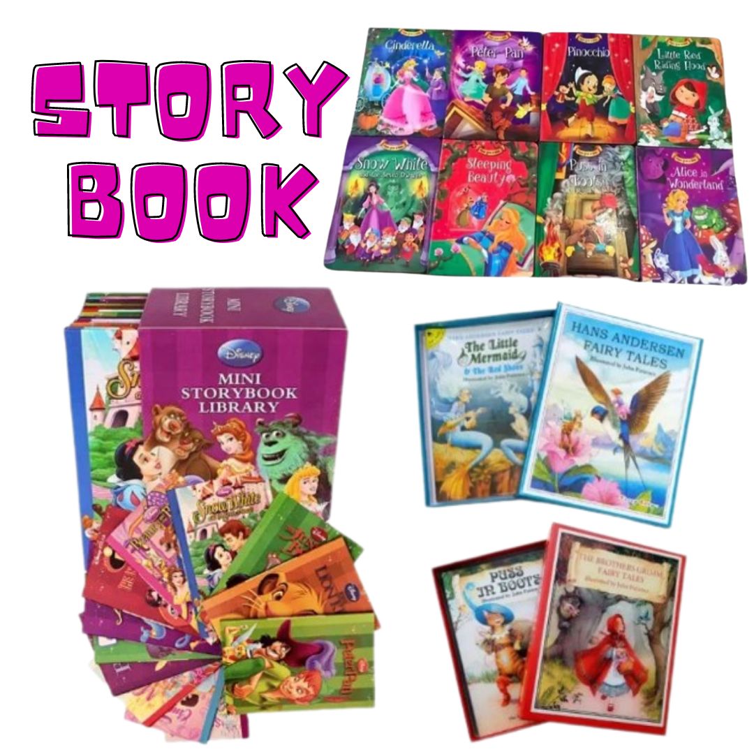 MnKC 12 in 1 Mini Storybook 8 Pcs Story Books Library Kids Toddler ...
