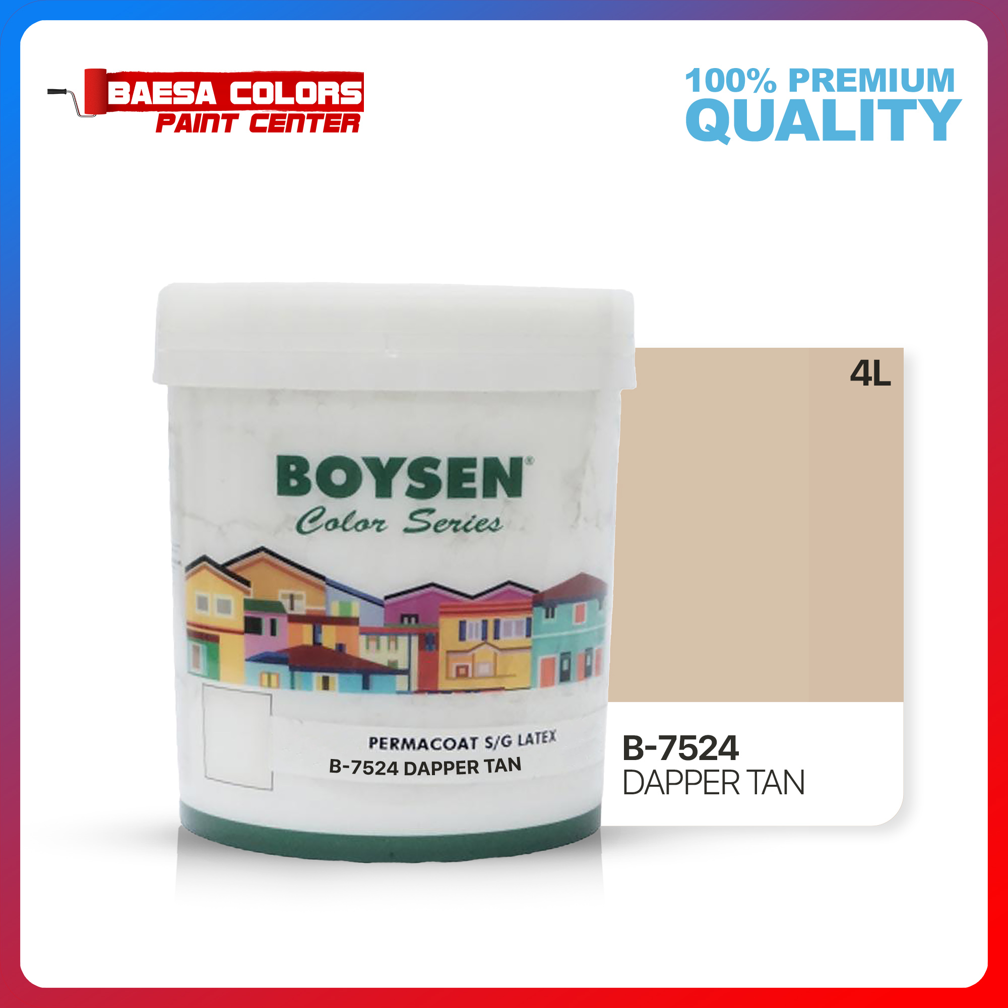 BOYSEN B-7524 DAPPER TAN SEMI GLOSS LATEX 4L | Lazada PH