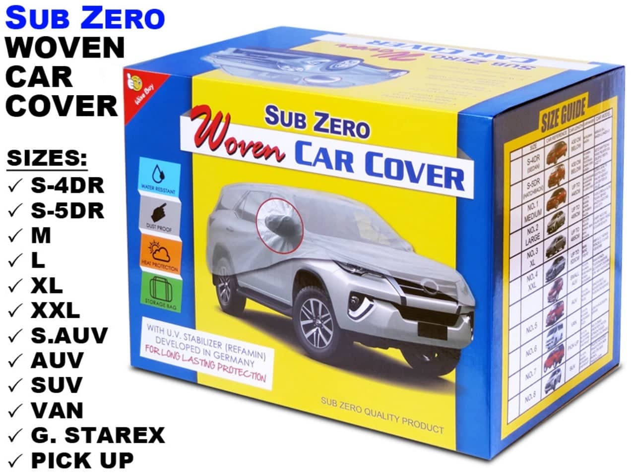DEVELOP IN GERMANY SUB ZERO CAR COVER SUV MONTERO,MUX EVEREST ...