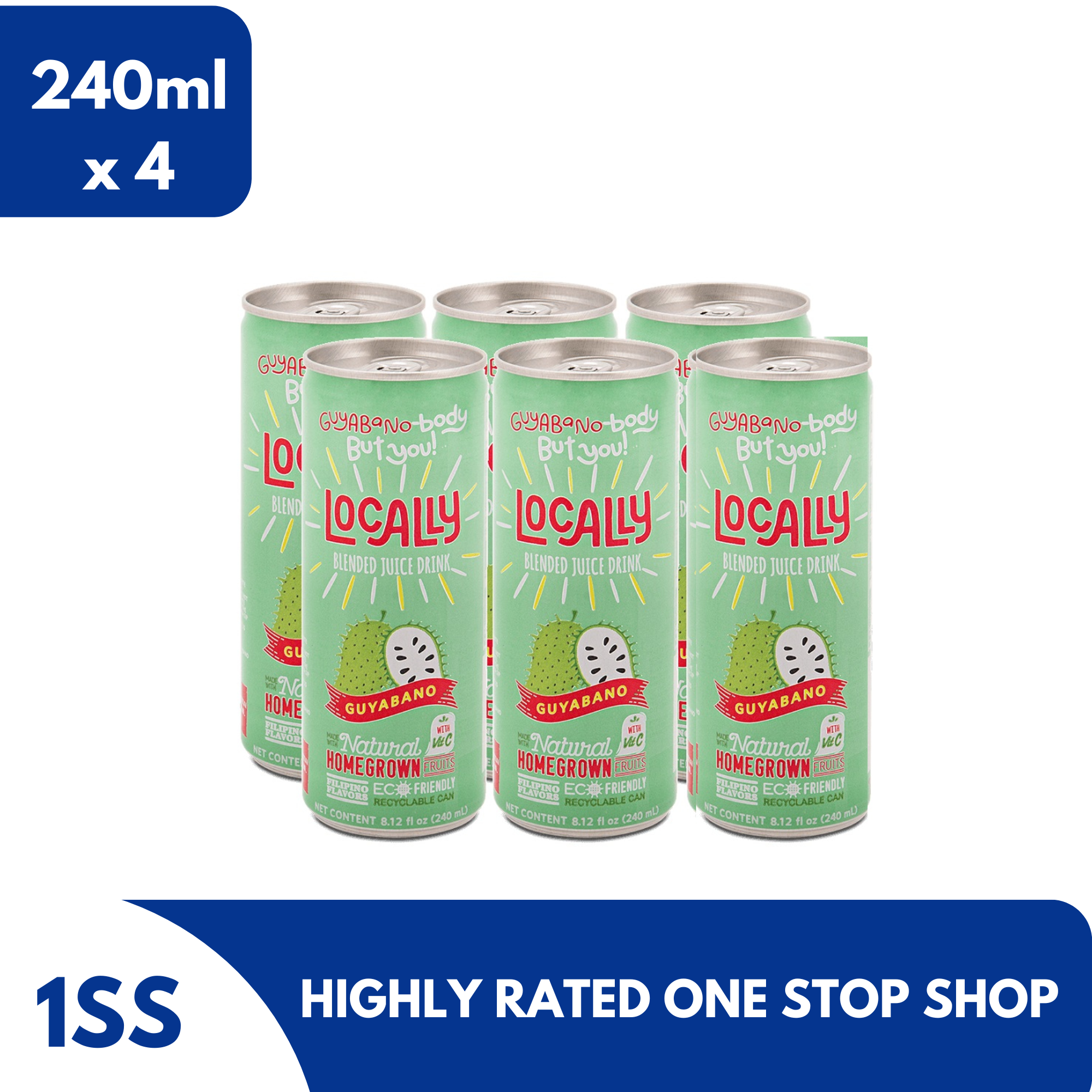 Locally Guyabano Blended Juice Drink, 240ml set of 4 | Lazada PH